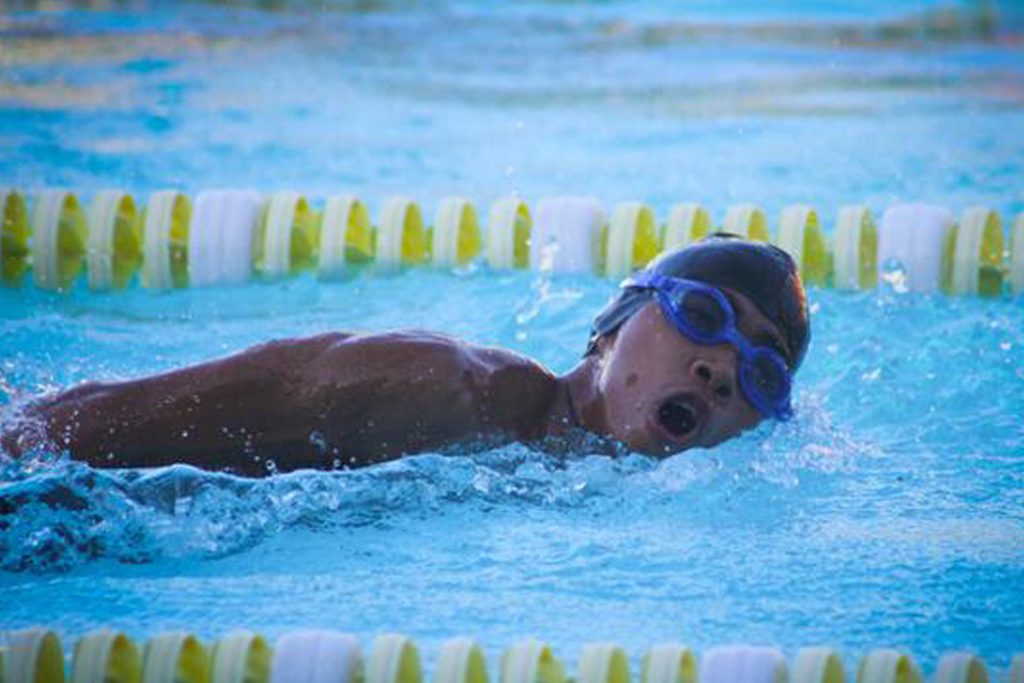 Legless Student is Champion in Calabarzon Swimming Competition